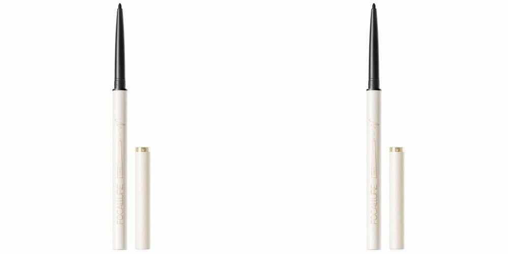 Focallure Карандаш для век автоматический Perfectly Defined Gel Eyeliner, Тон F01, 0,1 г, 2 шт