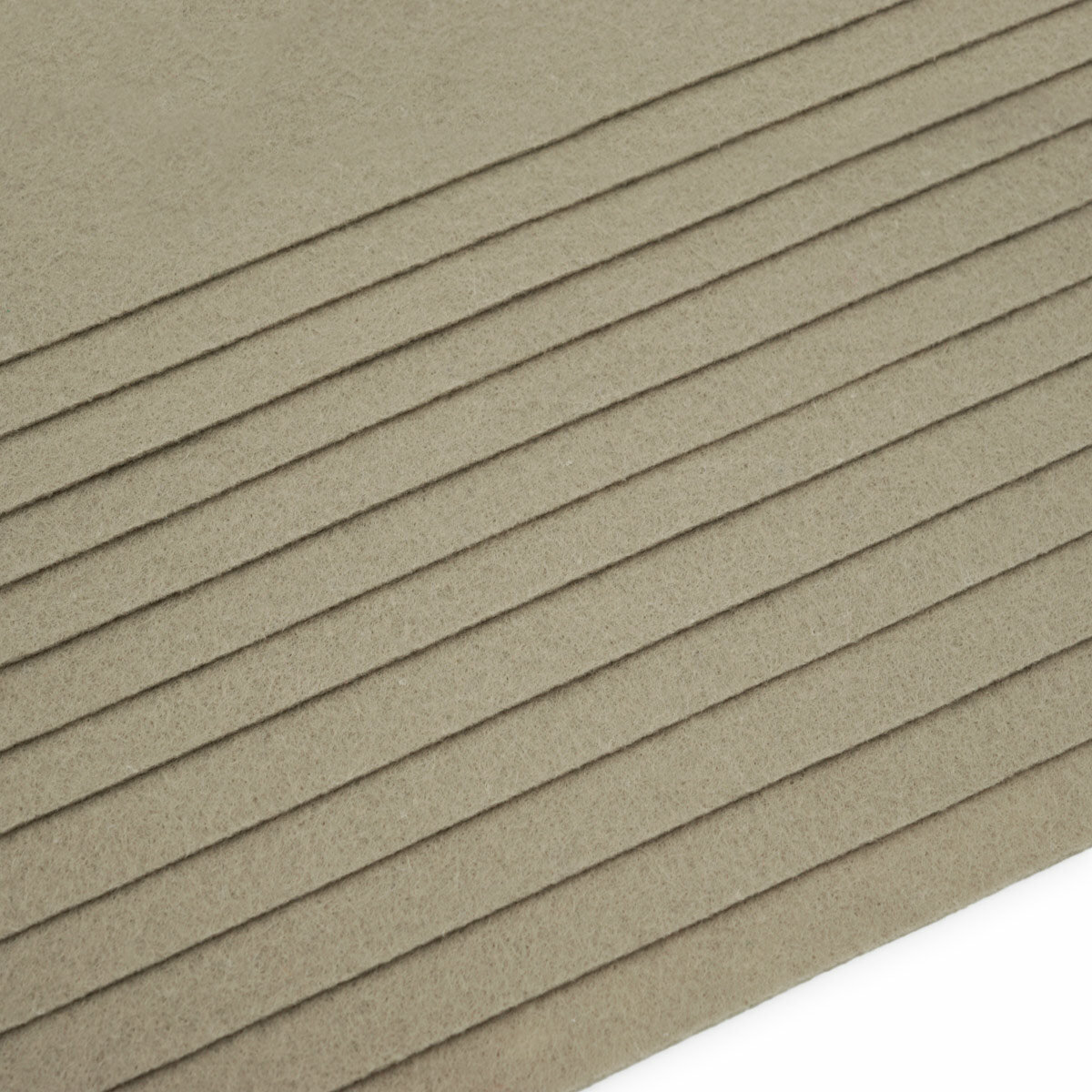 Фетр жесткий листовой Astra&Craft, 1 мм, 20х30 см, 12 шт (AF892/YF621 серый)