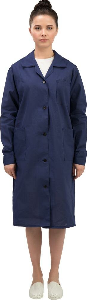 Халат рабочий женский у02-ХЛ синий (р.44-46) 158-164