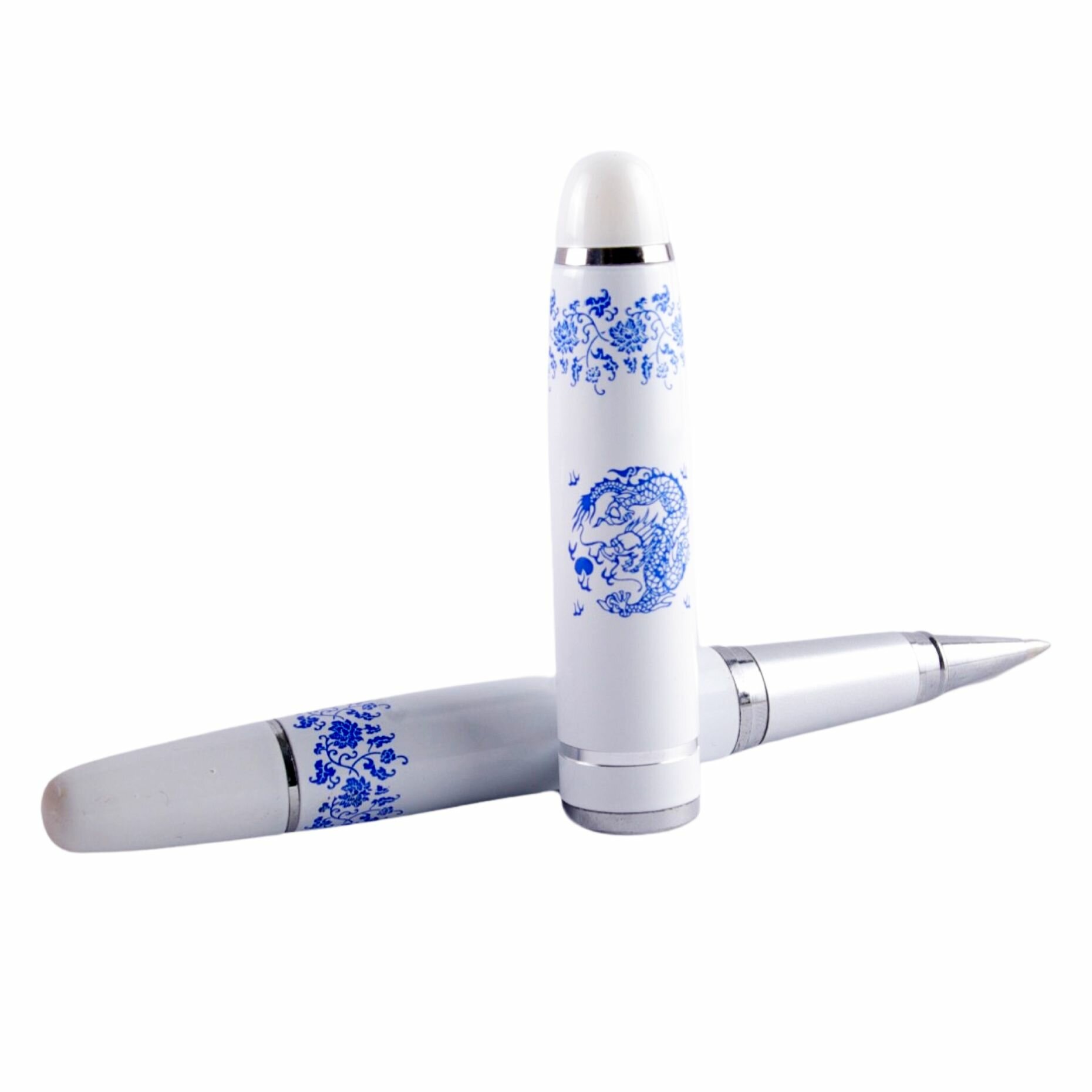 Ручка шариковая "Дракон Мин. Символ 2024 года". Металл, пластик, деколь. Китай.