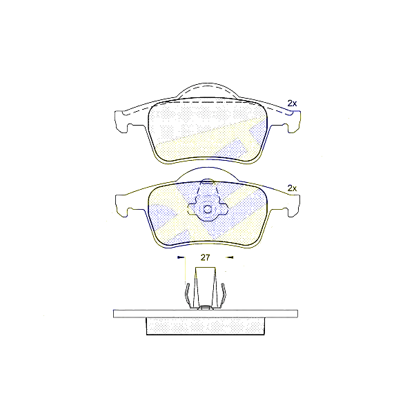 ICER 181298 (272399 / 2723997 / 274334) 181298 колодки дисковые задние \ Volvo (Вольво) s80 98 / s60 / v70 00 / c70 97-00