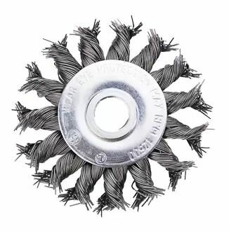 Корщетка-колесо 200мм, стальная витая проволока, посадка 22,2 мм 137, атака 150142