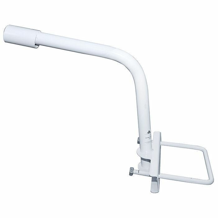 Кронштейн на опору с 1 хомутом (350х32х300, нагрузка 25 кг)