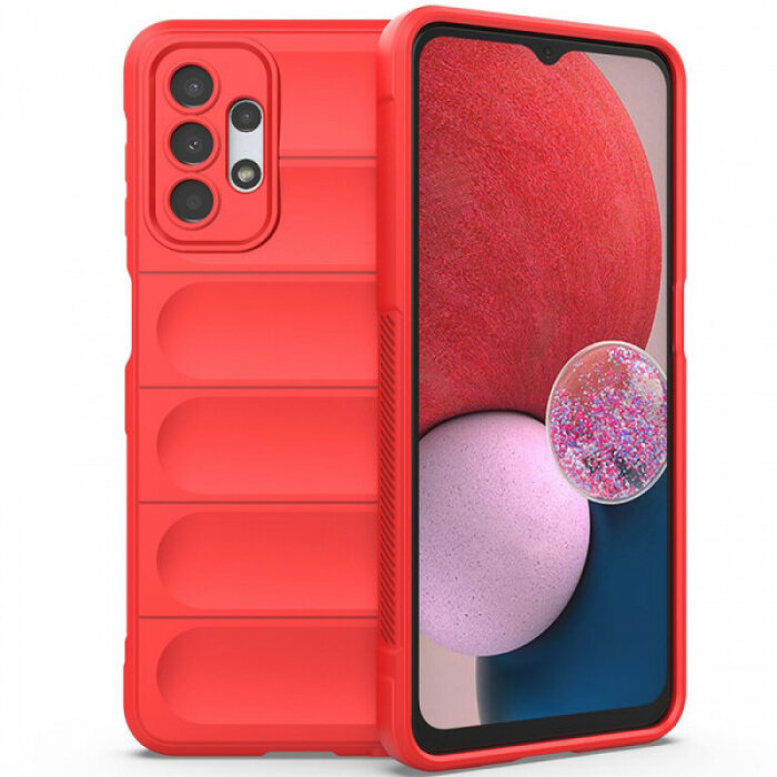 Flex Silicone Противоударный чехол для Samsung Galaxy A13 / A04s с защитой камеры и микрофиброй