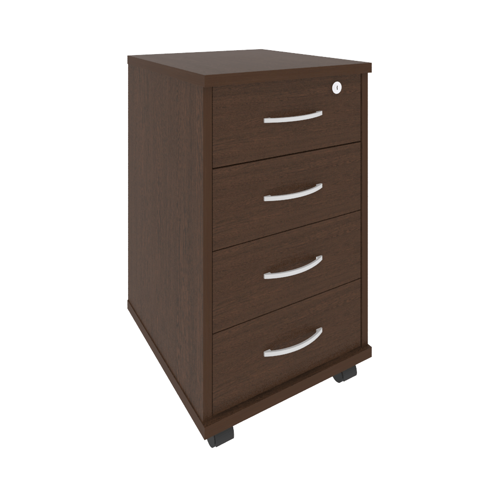 Тумба мобильная с замком RIVA А. ТМ-4 Венге 420*450*708