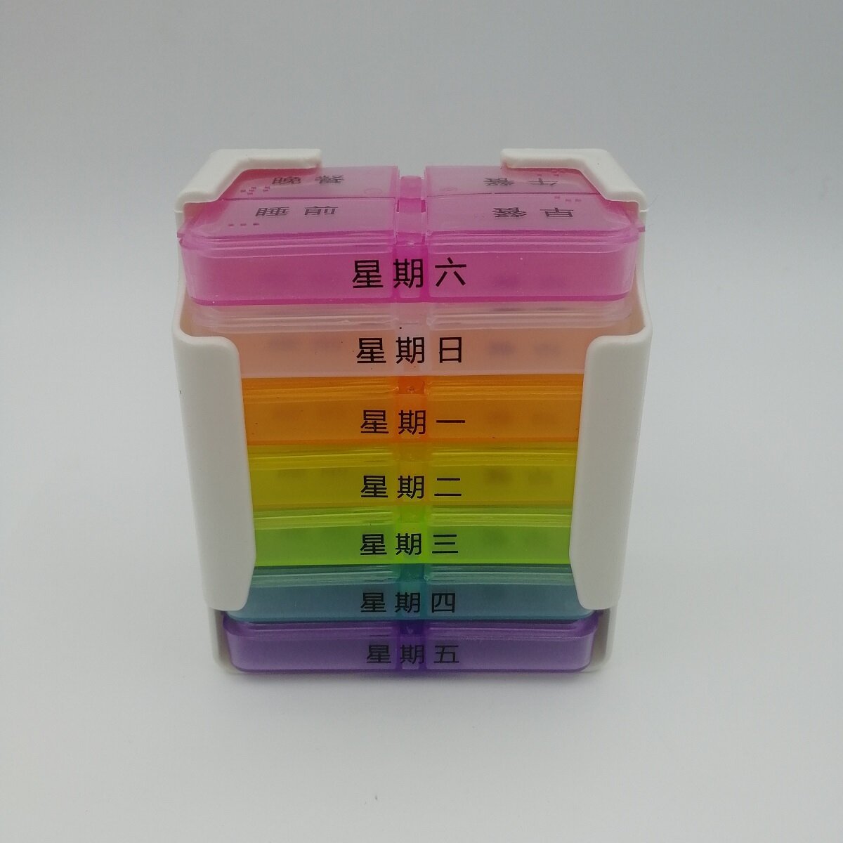 Таблетница "Неделя", мини, цветная