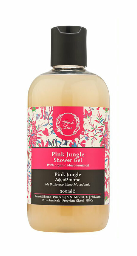 Fresh Line Pink Jungle Tropic Shower Gel Гель для душа с тропическим ароматом 300мл