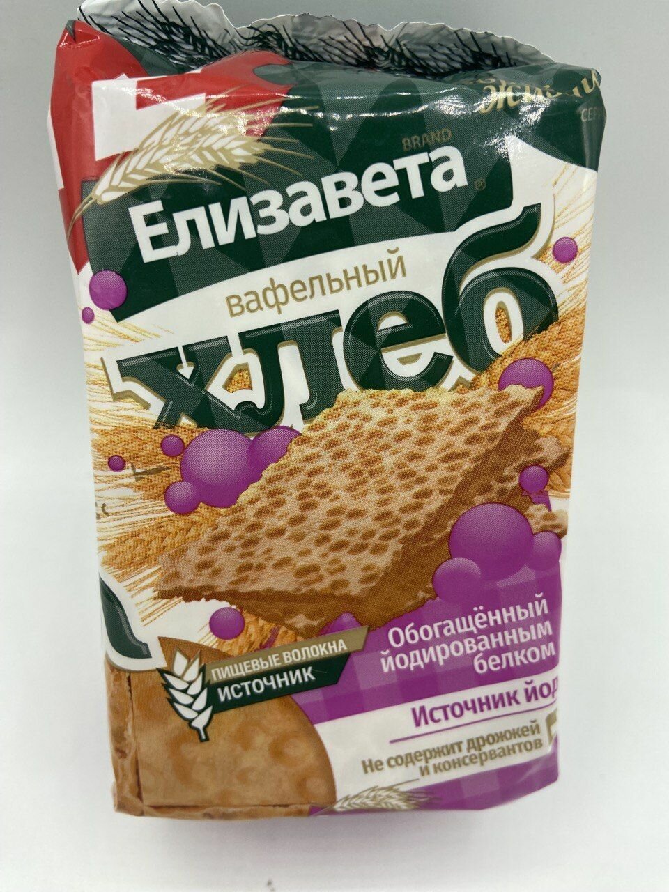 Хлебцы хрустящие обогащенные йодированным белком "Елизавета" 80гр-10шт