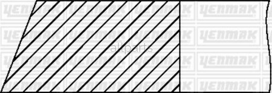 YENMAK 9109297000 кольца поршневые! d81x2.5x2x3 STD (к-кт на 1 порш.)\ Audi 100, VW LT 2.5TDi 91>