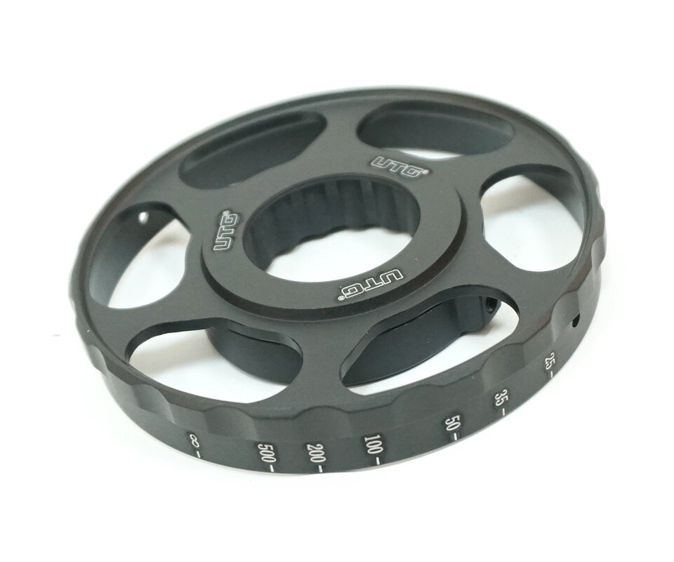 Колесо отстройки параллакса LEAPERS SCP-SW080B, для прицелов Accushot, чёрное, диаметр 80мм, 40г