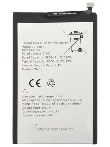 BL-58BT Tecno Pouvoir 4 / Pova 4 / BL-58BT Аккумуляторная батарея