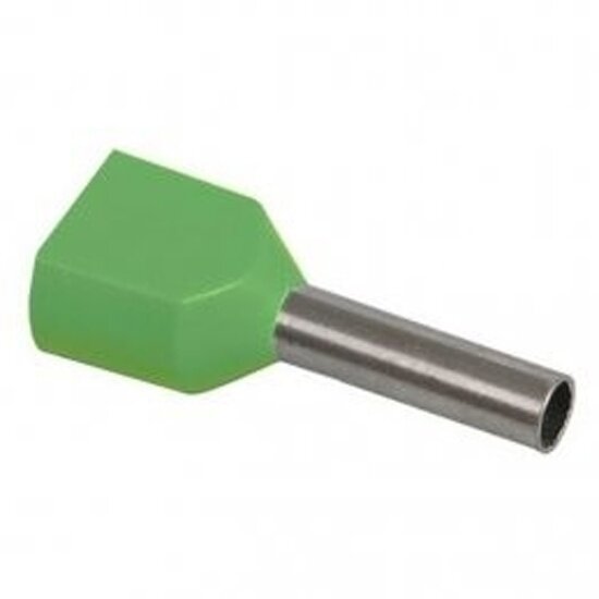 Наконечник Iek НШВИ(2) 1.0-8 свет. зел. (уп.100шт), UTE10-D2-2-100