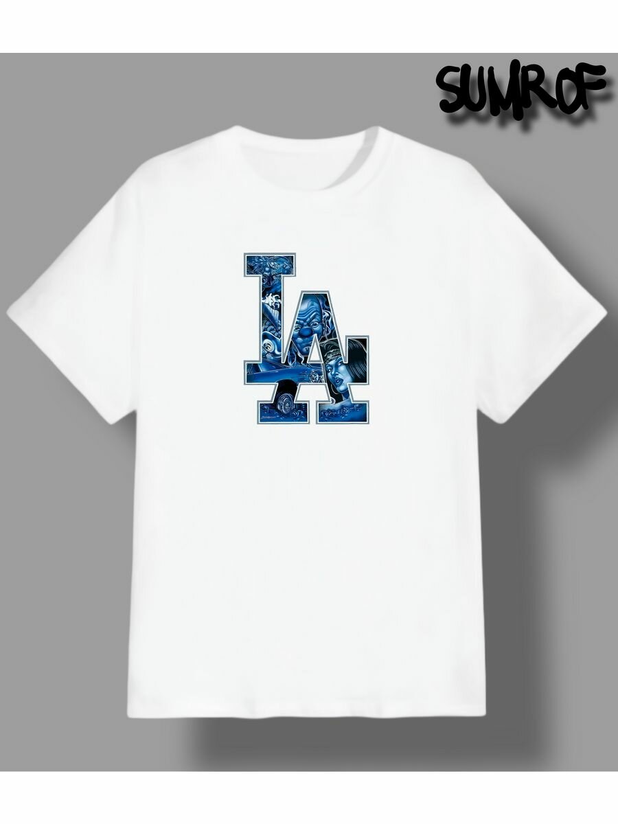 Футболка с надписью los angeles лос анжелес