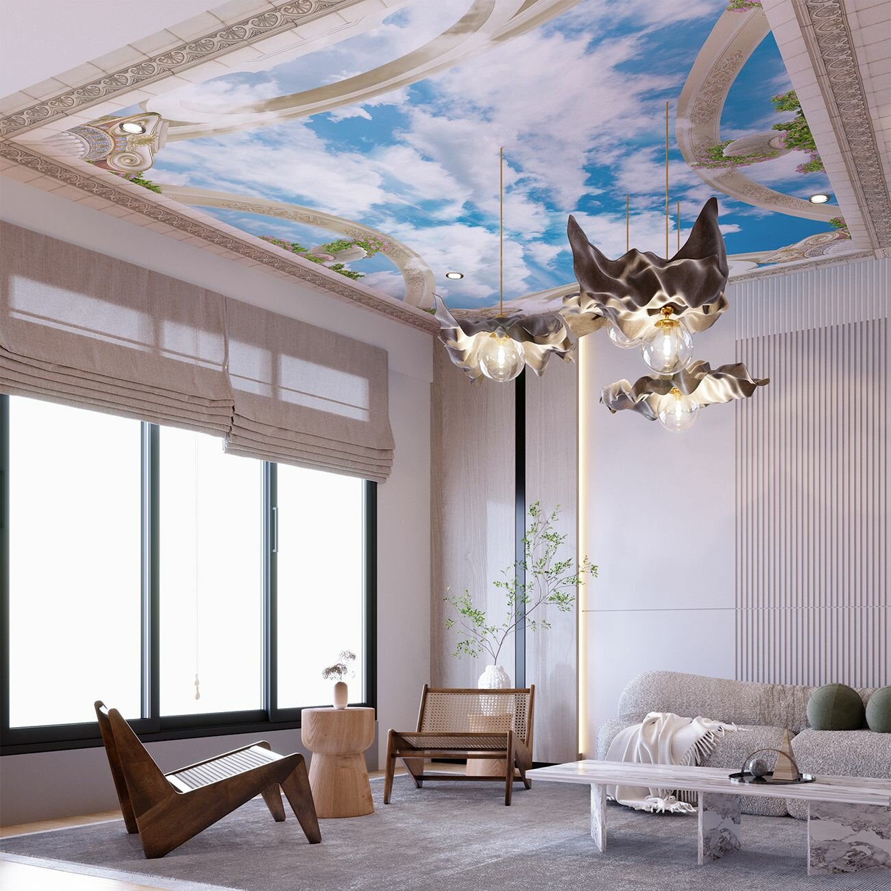 Фотообои/ F-058 Колонны под открытым небом 400х270-1Divino