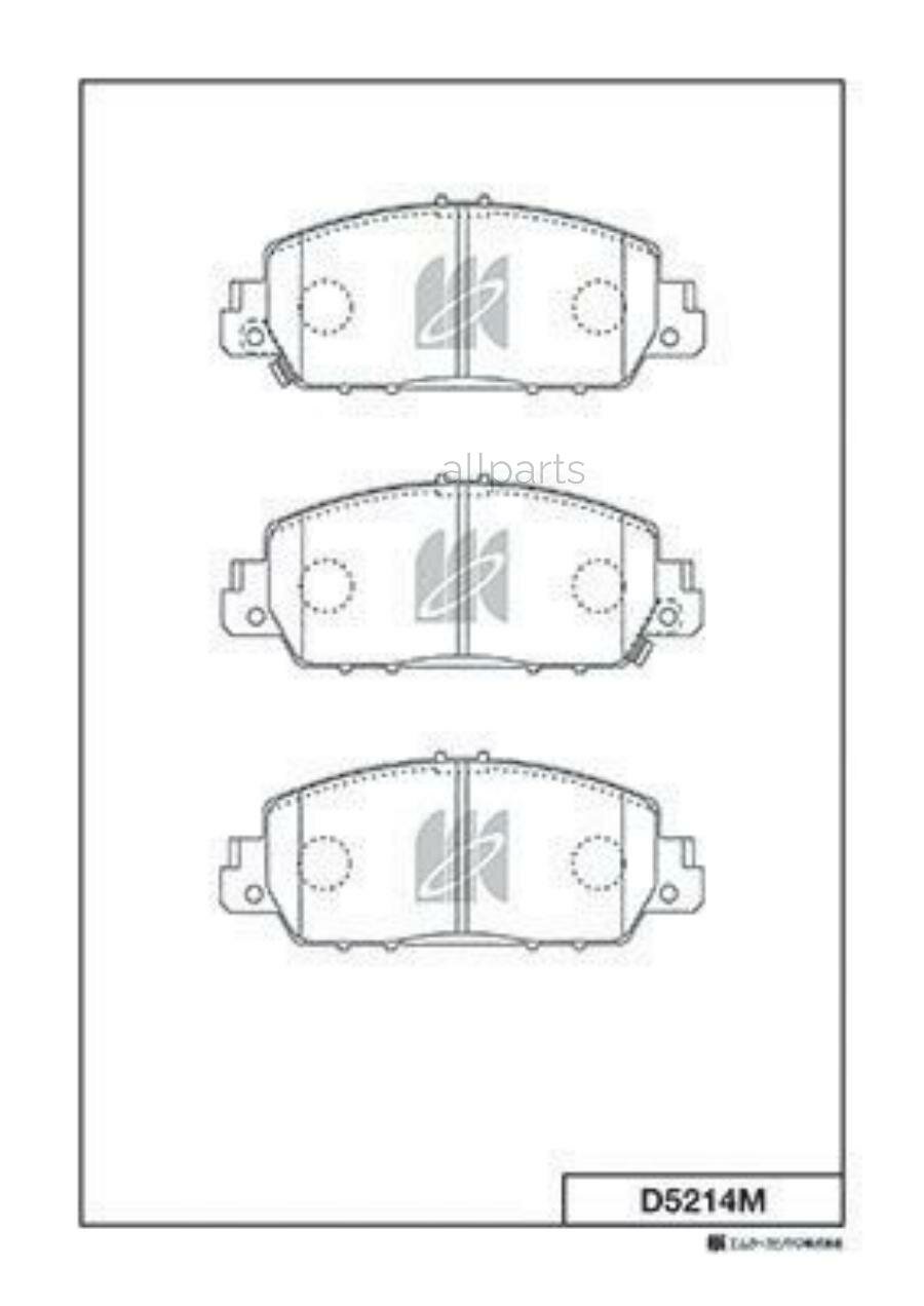 KASHIYAMA D5214M Колодки тормозные, передние