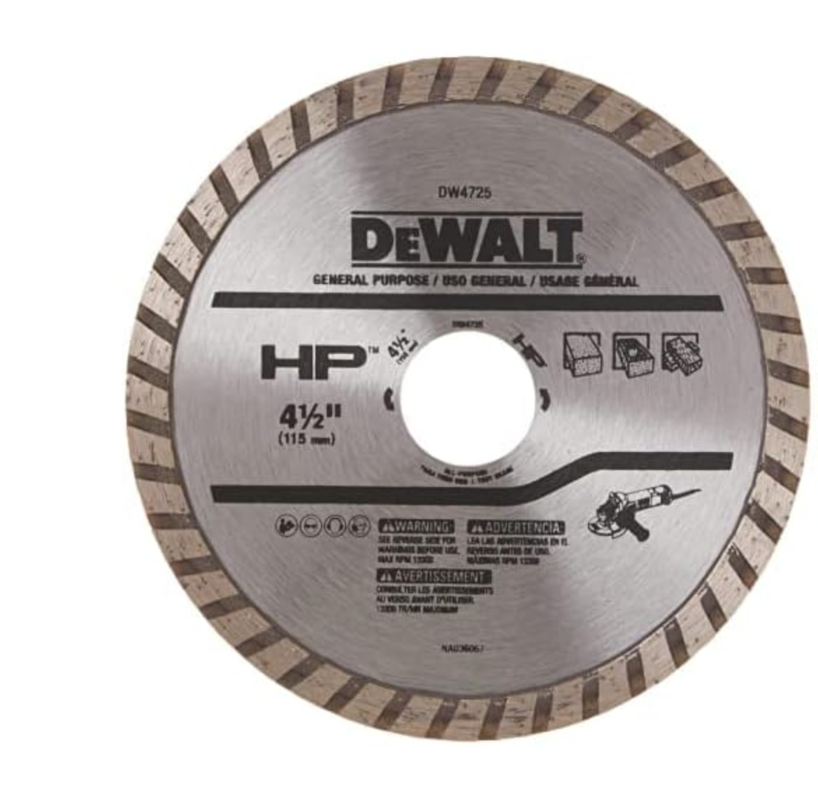Dewalt DW4725 Алмазный диск для сухой резки камня
