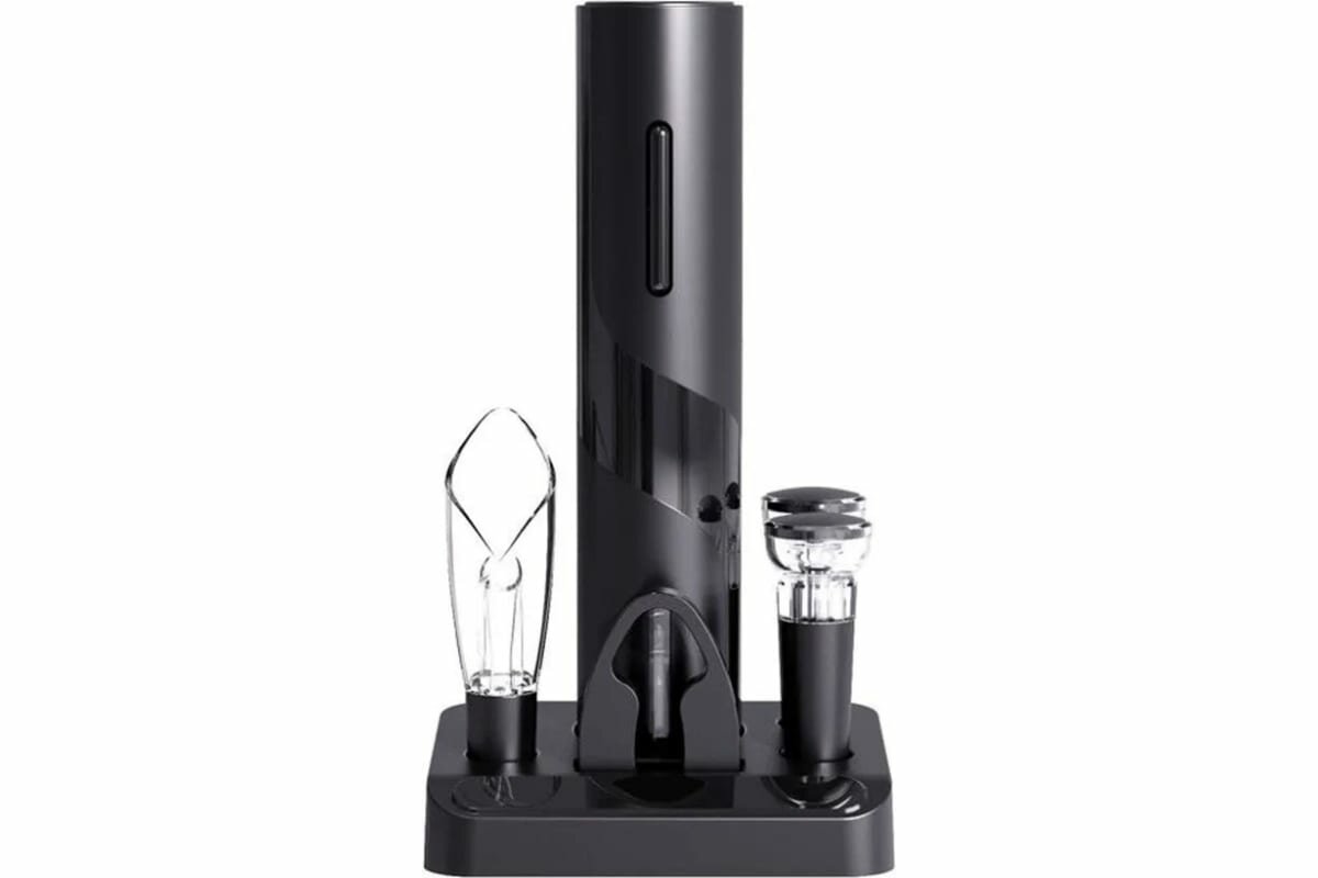 Набор для вина CIRCLE JOY 5 в 1 darth vader, электрический штопор + подставка CJ-TZ08