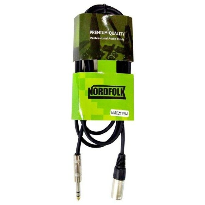 Кабель аудио 1xJack - 1xXLR NORDFOLK NMC211 3.0m