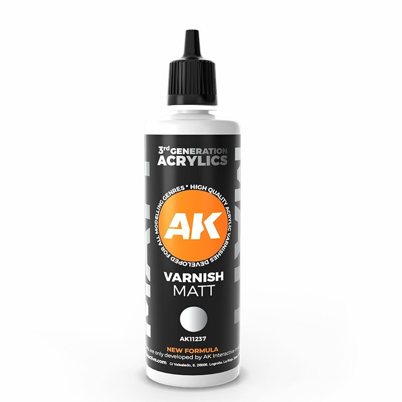 Лак для сборных моделей AK Interactive Varnish Matt 100ml