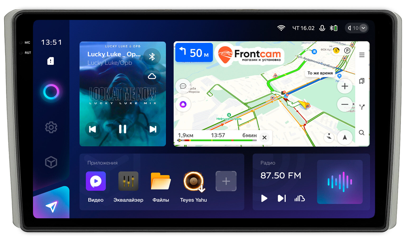 Штатная магнитола Teyes CC3 2K 4/32 10.36" RM-10-1444 Honda Element 2002-2008 Android 10 (4G-SIM, DSP, QLed)