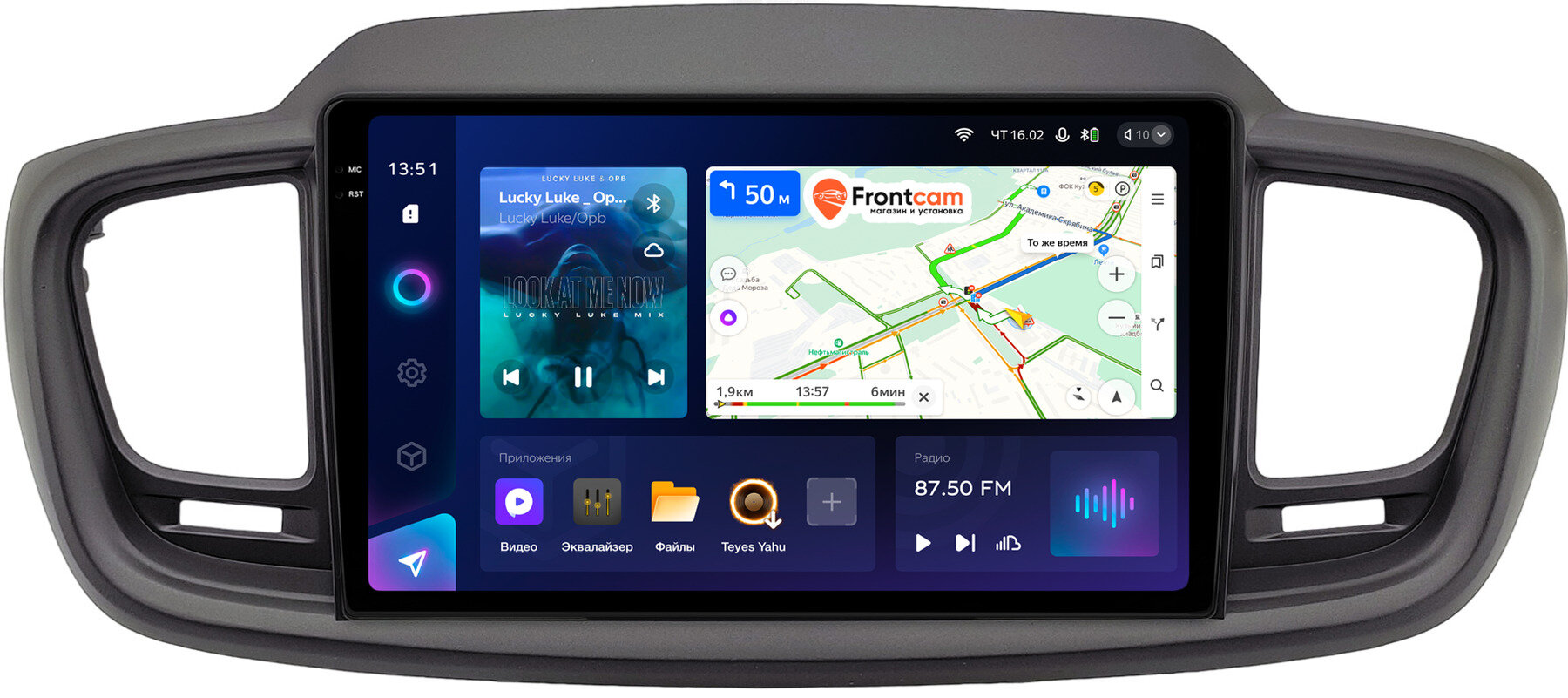 Штатная магнитола Teyes CC3 2K 4/32 10.36" RM-10-1125 Kia Sorento 3 Prime 2014-2020 Android 10 (4G-SIM, DSP, QLed)