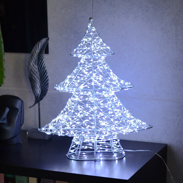 Светодиодная фигура Елка Аноретта 45 см, 700 холодных белых микро LED ламп, IP44, Winter Deco, 3060143