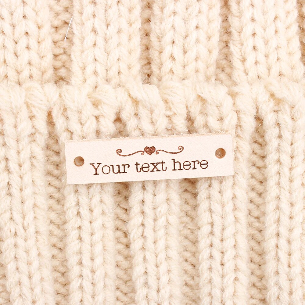 Персонализированные кожаные бирки ETERNALQUN primary color 100pc