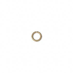 Соединительное колечко, 6мм (толщина 0.8мм, внутренний размер 4.4мм), базовый материал - латунь, античное позолоченное (цвет - бронза), 50 шт.