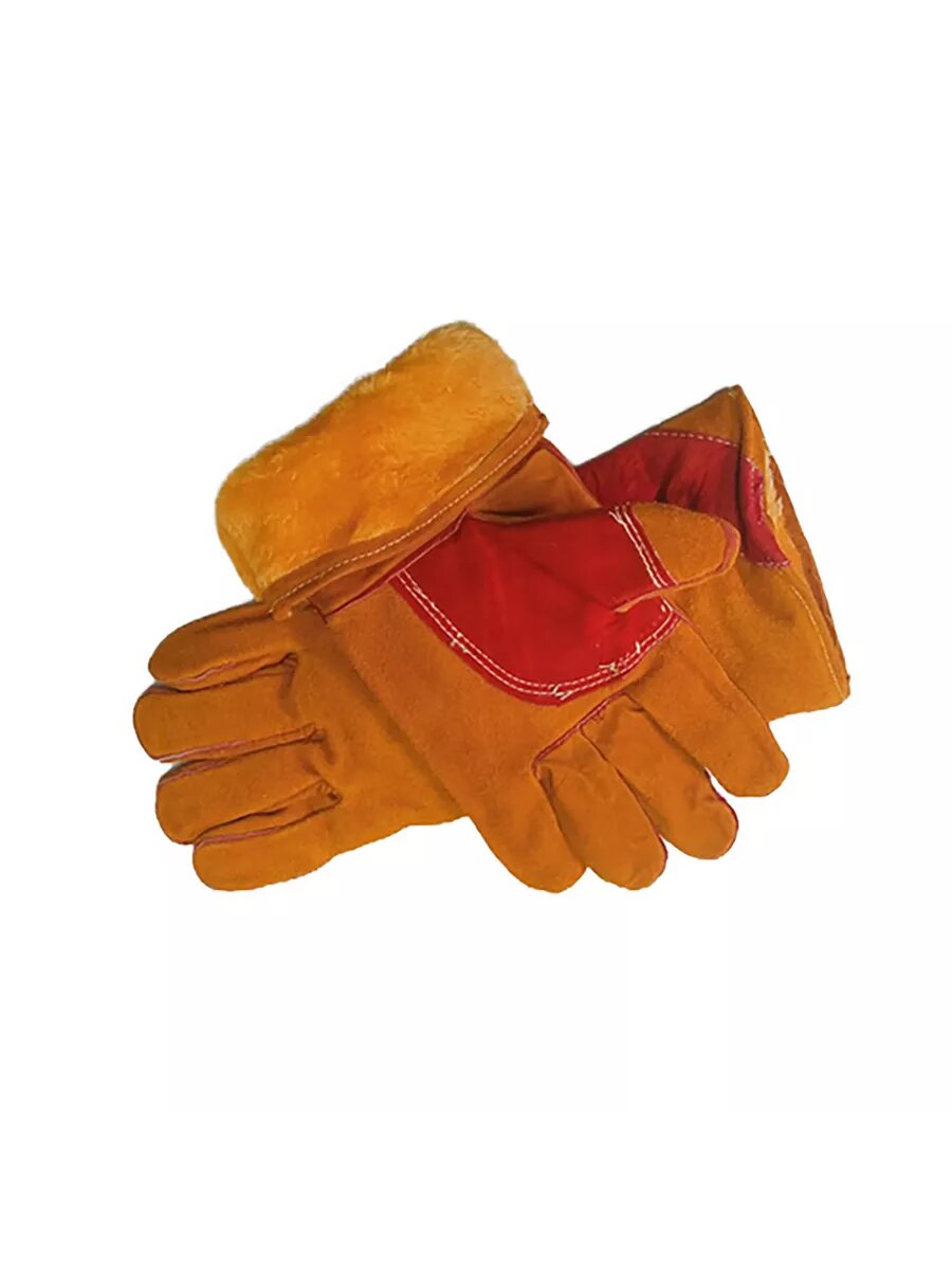 Краги перчатки усиленные спилковые утепленные Трек Люкс