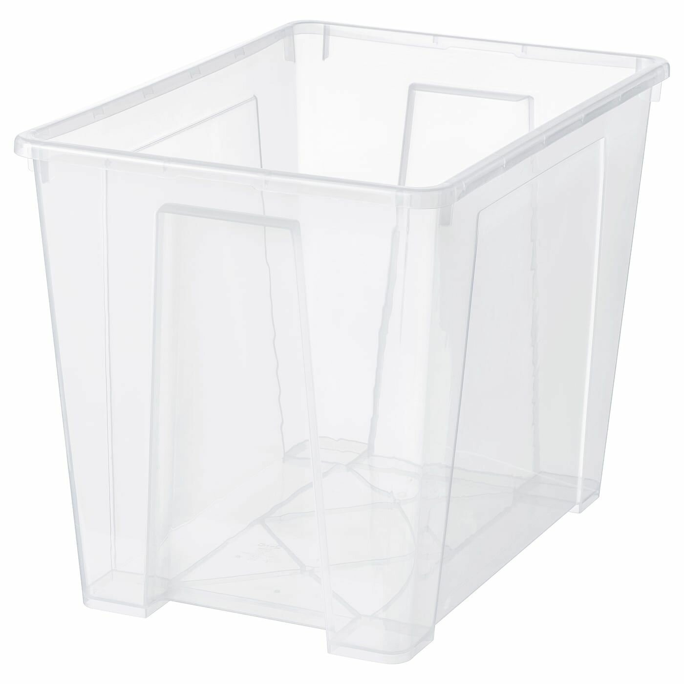 SAMLA Контейнер икеа, 65л прозрачный/без крышки 56х39х42 см (40376218)