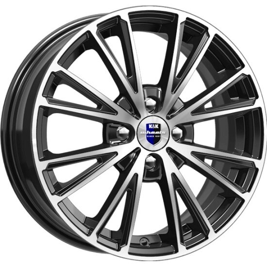 Диск K&k Меандр 6x15/4x98 D58.5 ET35 алмаз чёрный