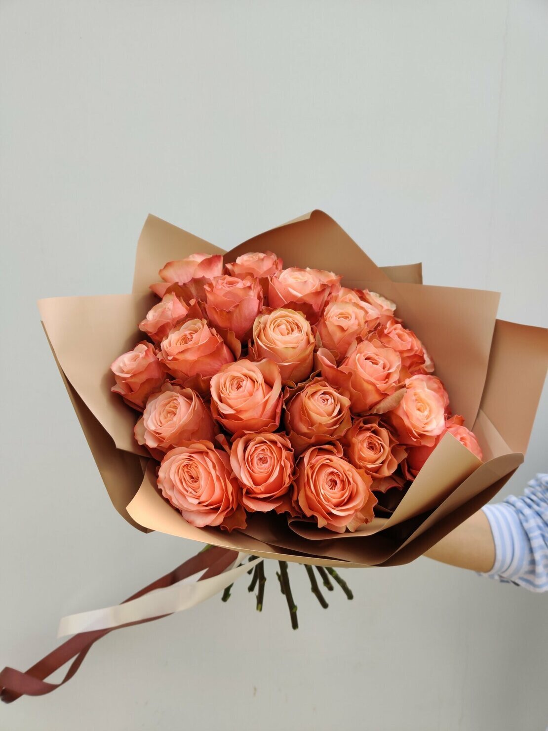 Премиум букет из пионовидных роз, премиум цветы, шикарный, красивый букет цветов, пионовидные розы, роза букет.