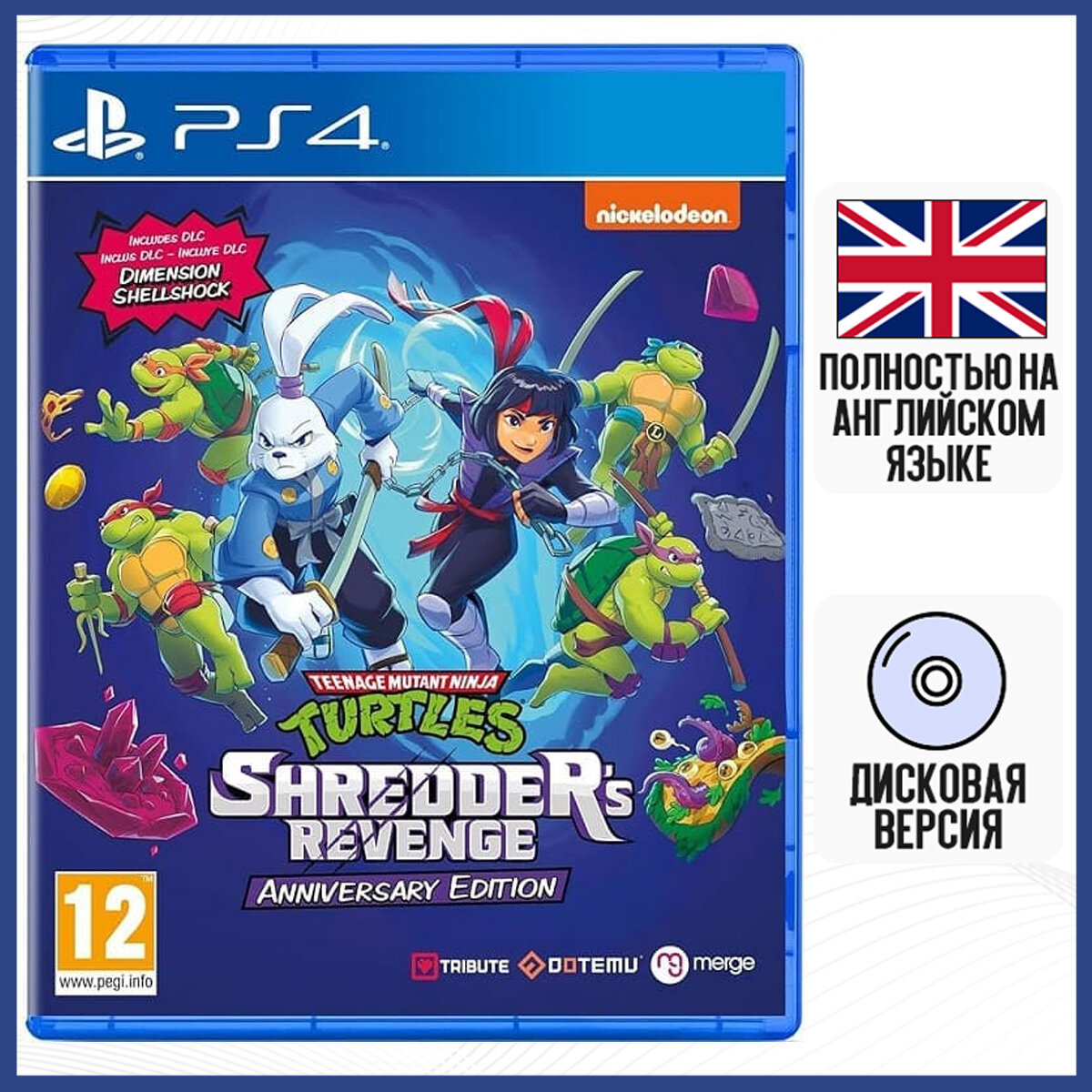 Игра Teenage Mutant Ninja Turtles: Shredder's Revenge - Anniversary Edition (PS4, английская версия)