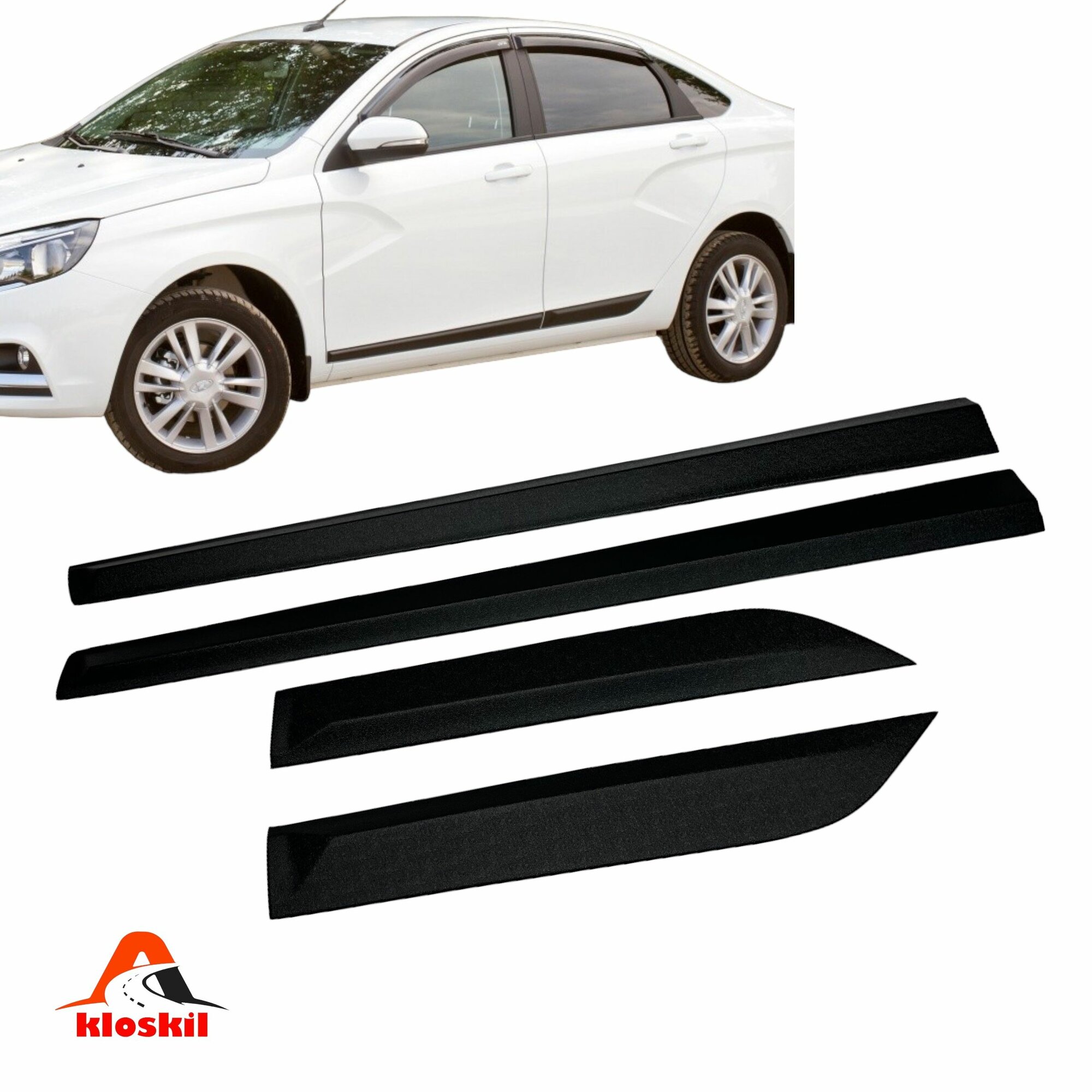 Молдинги дверей (комплект 4 шт.) для 2180 Веста