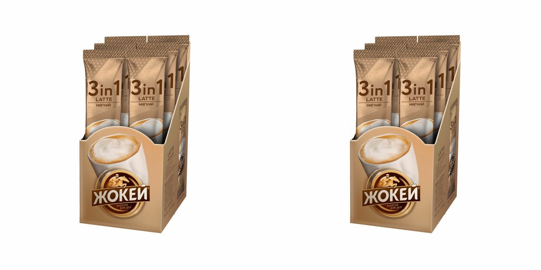 Жокей Кофе растворимый Мягкий, 12 г х 10 шт, 2 уп