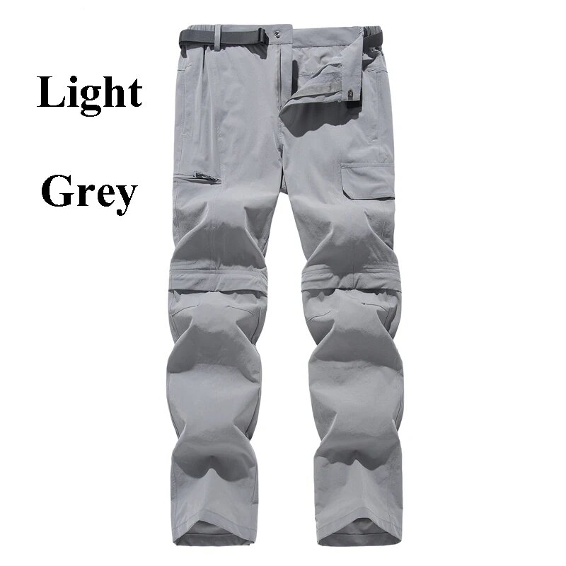 NUONEKO Эластичные Походные Брюки Мужские Серый, XXXL, Light grey