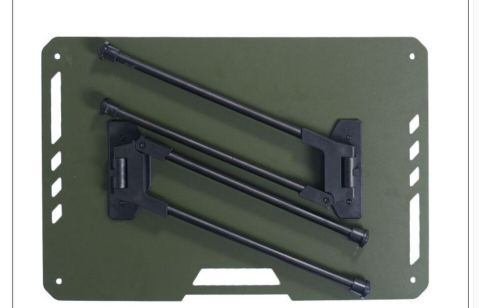 Стол кемпинговый, складной, алюминиевый, переносной, тактический, армейский зеленый