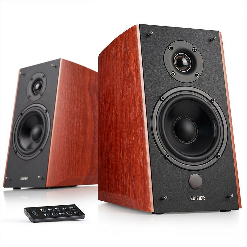 Колонки EDIFIER R2000DB 2.0 темное дерево 120Вт беспроводные BT
