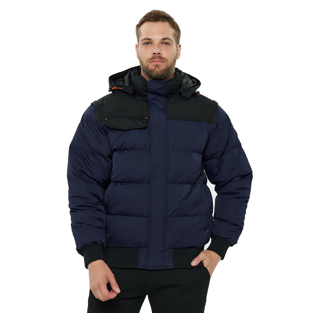 Куртка мужская утепленная Delta Plus Randers 52 рост 172-180 см темно-синяя/черная