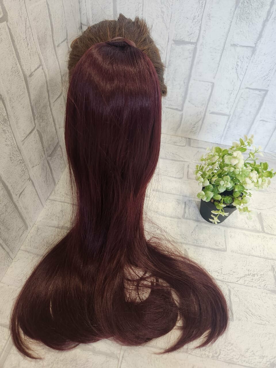 Хвост Илона от брена Velina Fabbiano цвет Бордовый