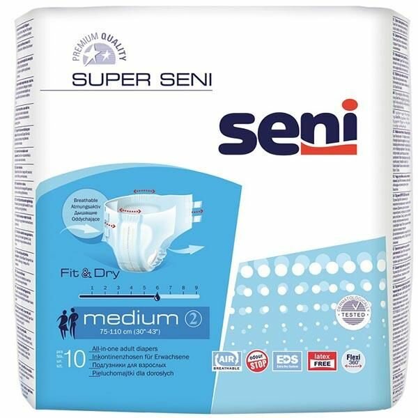 Подгузники для взрослых SENI Super 10шт Medium /2