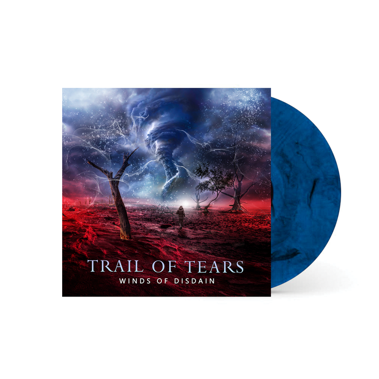 Виниловая пластинка Trail of Tears - Winds of Disdain LP Marbled Blue & Black