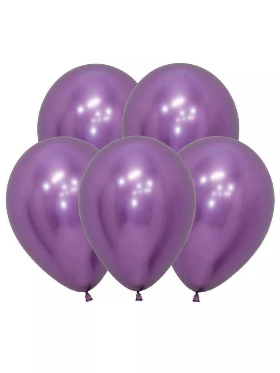 Рефлекс Фиолетовый (Зеркальные шары) / Reflex Violet, латексный шар (5"/12,5 см ) 50 шт. / SEMPERTEX, Колумбия