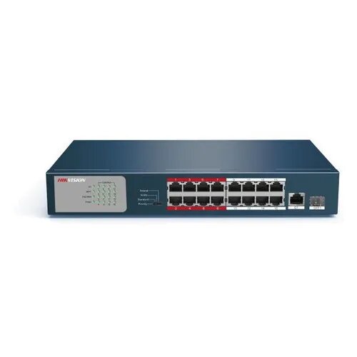 Коммутатор Hikvision DS-3E0318P-E/M(C), неуправляемый