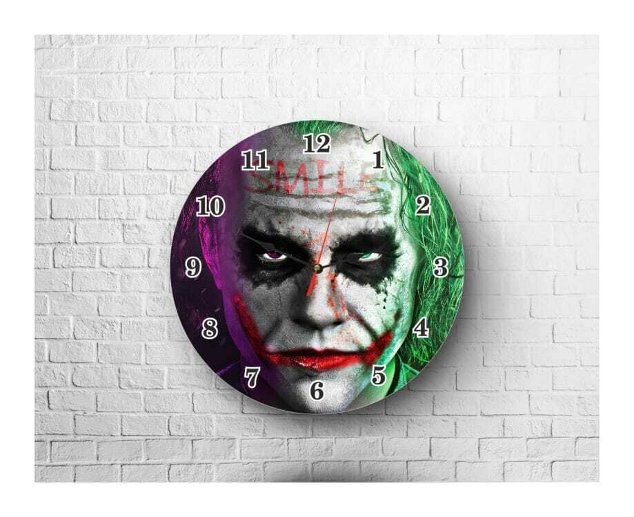 Часы настенные BUGRIKSHOP круглые 20 см принт "Джокер, Joker" - J0007