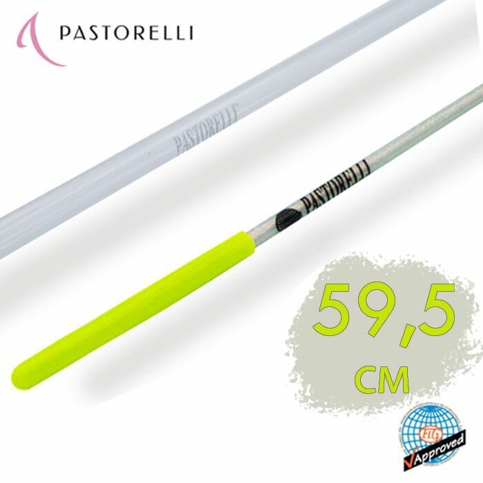Палочка PASTORELLI Glitter 59,50см. 01467 Белый с желтым грифом FIG