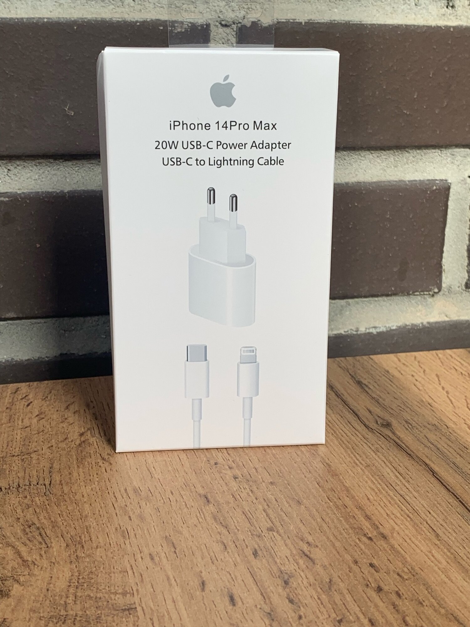 Зарядное устройство "Быстрая зарядка 20 W", с кабелем, USB Type-C, Lightning, белое