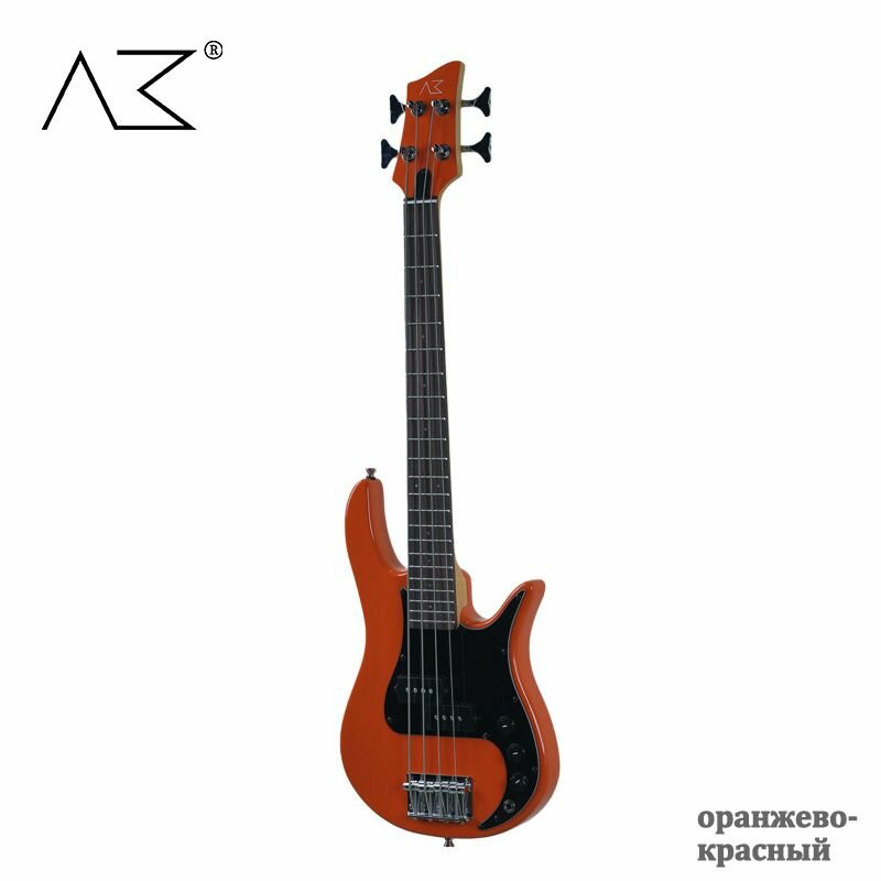 Бас-гитара AKAMA Mini Groove электрическая, 4 струны, с чехлом для инструментов