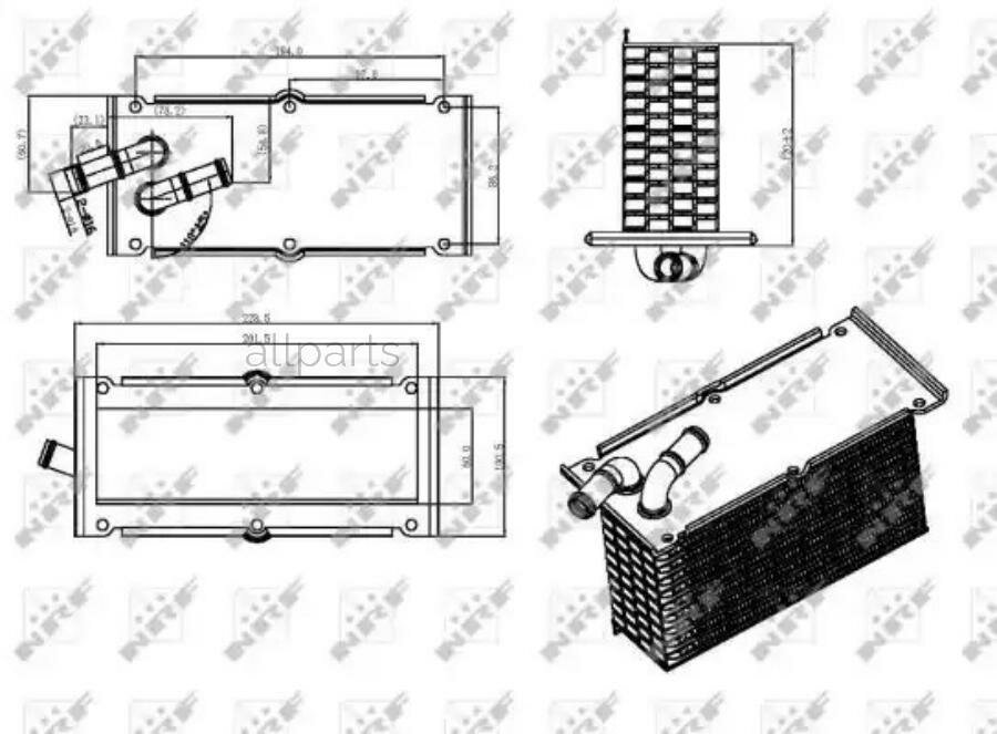 NRF 30292 Интеркулер VW Polo 1.2 09-