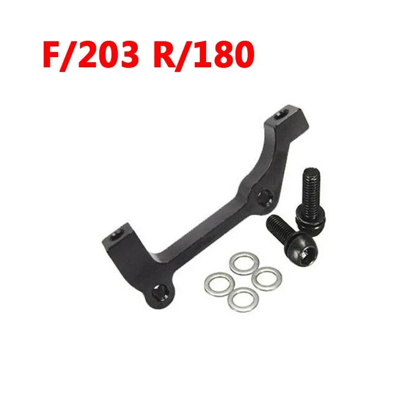 BUCKLOS Адаптер дискового тормоза PM/IS для MTB 180/203 мм Черный, Black F203-R180mm